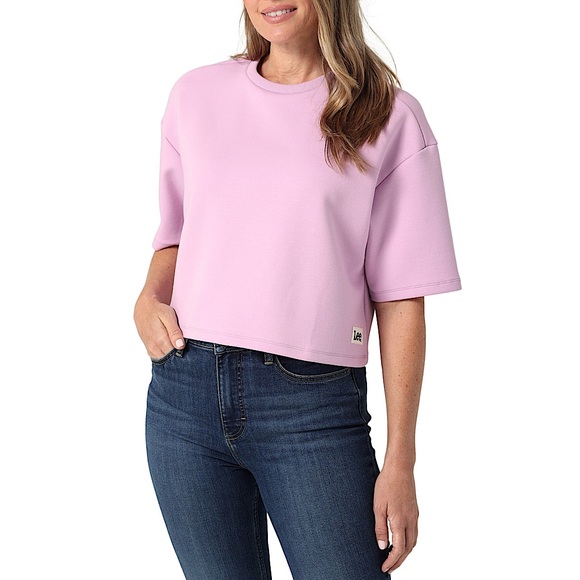 Lee | Tops | Retro Lee Boxy Cropped Tee Size Xl | Poshmark